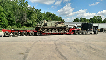 Military Tank Transport | Heavy Haulers | (800) 908-6206