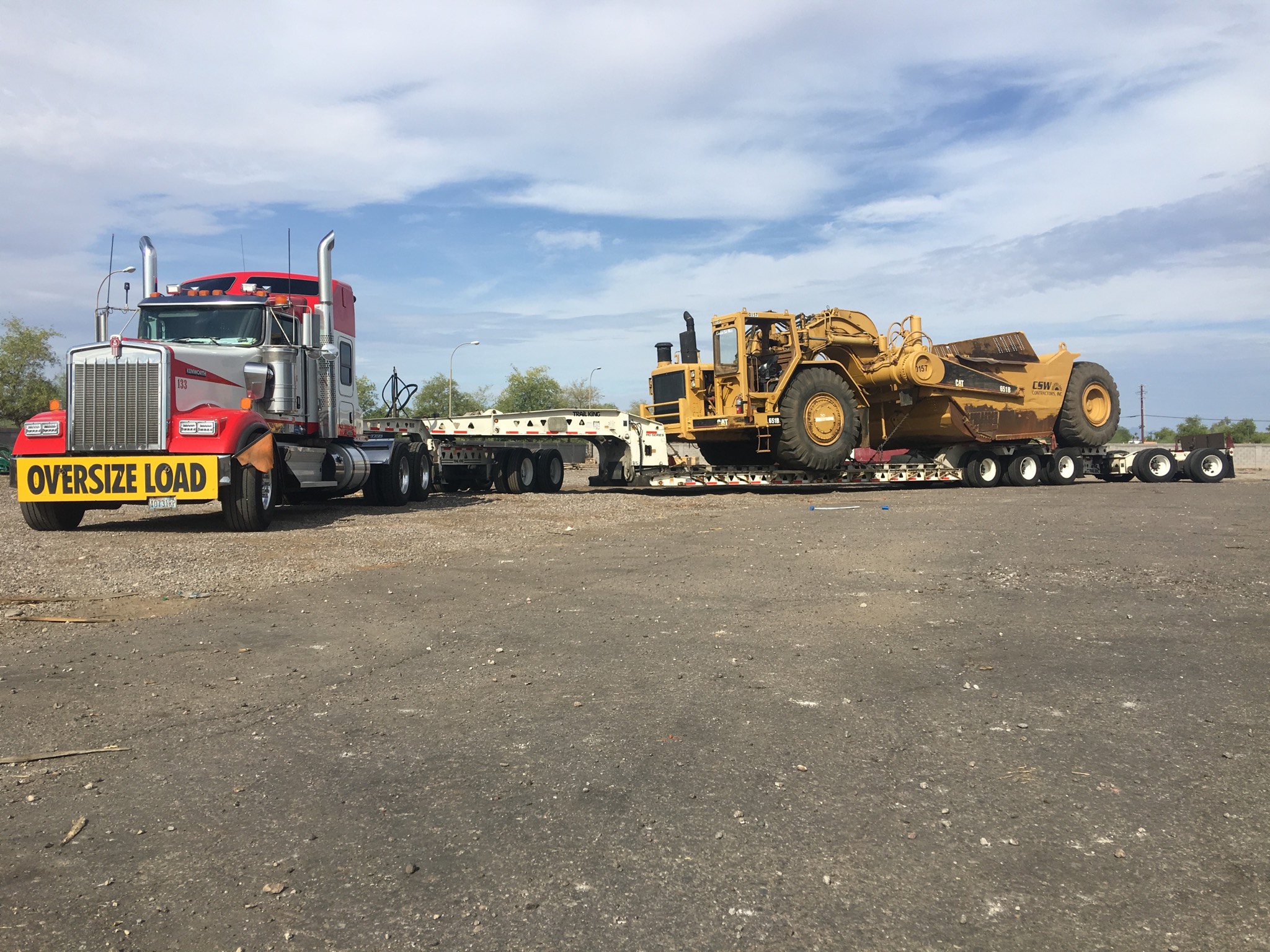 Construction Scraper Transport and Shipping | Heavy Haulers